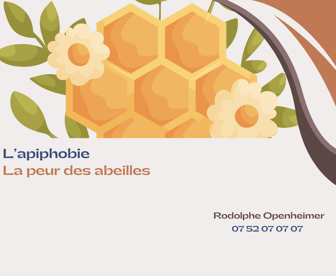 L'apiphobie, la peur des abeilles - Rodolphe Oppenheimer